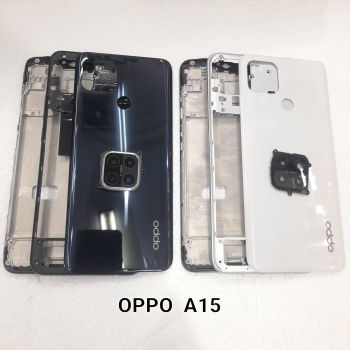 Jual CASING KESING FULLSET OPPO A15 FRAME BEZEL BACKDOOR original ...