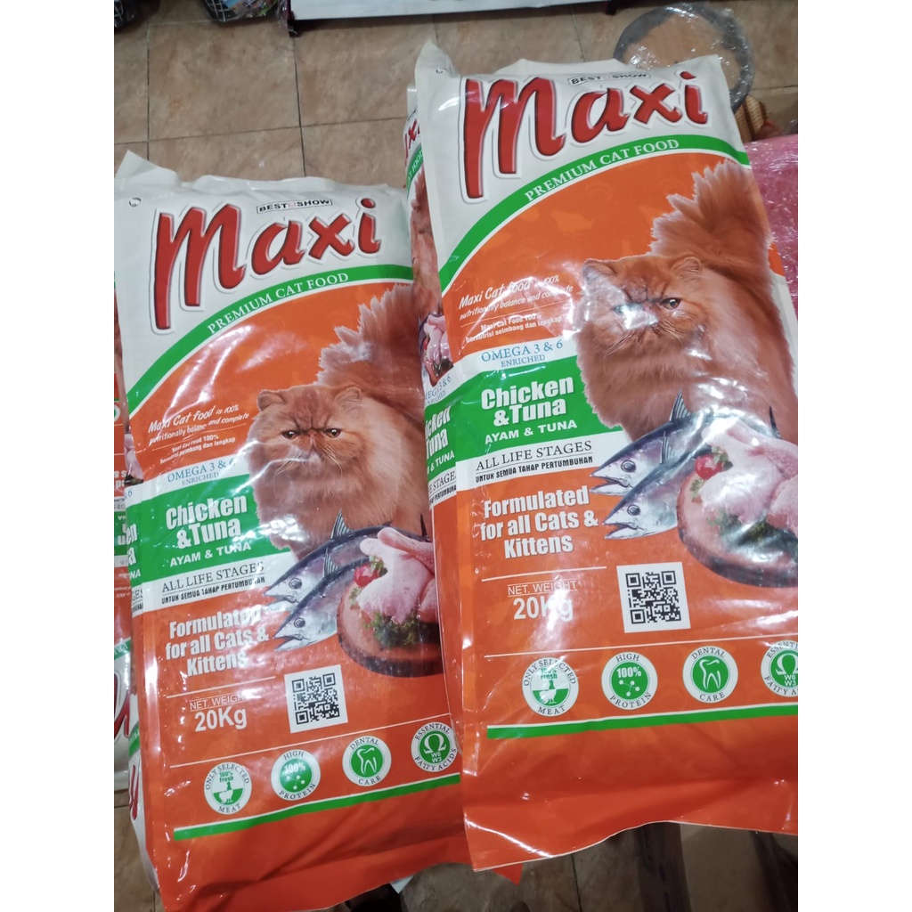 Jual MAXI Premium cat food 20 kg | Shopee Indonesia
