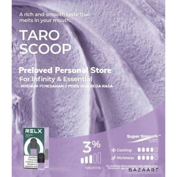 Jual Relx Infinity Essential Pods Taro Scoop | Shopee Indonesia