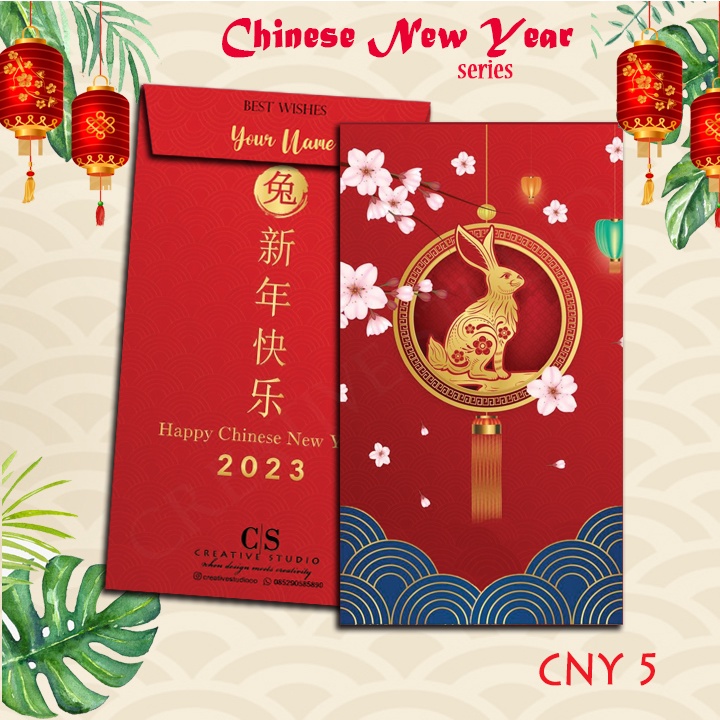 Jual CUSTOM ANGPAO IMLEK 2023 YEAR OF THE RABBIT CNY 5 [ PROMO Pre ...