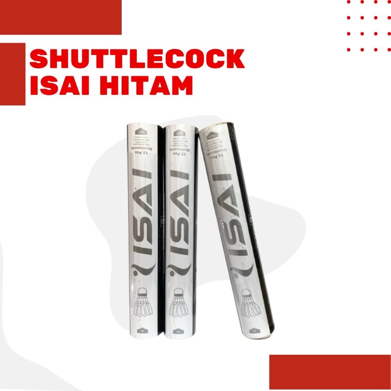 Jual SHUTTLECOCK ISAI HITAM COCK ISAI HITAM COCK BADMINTON BOLA ...