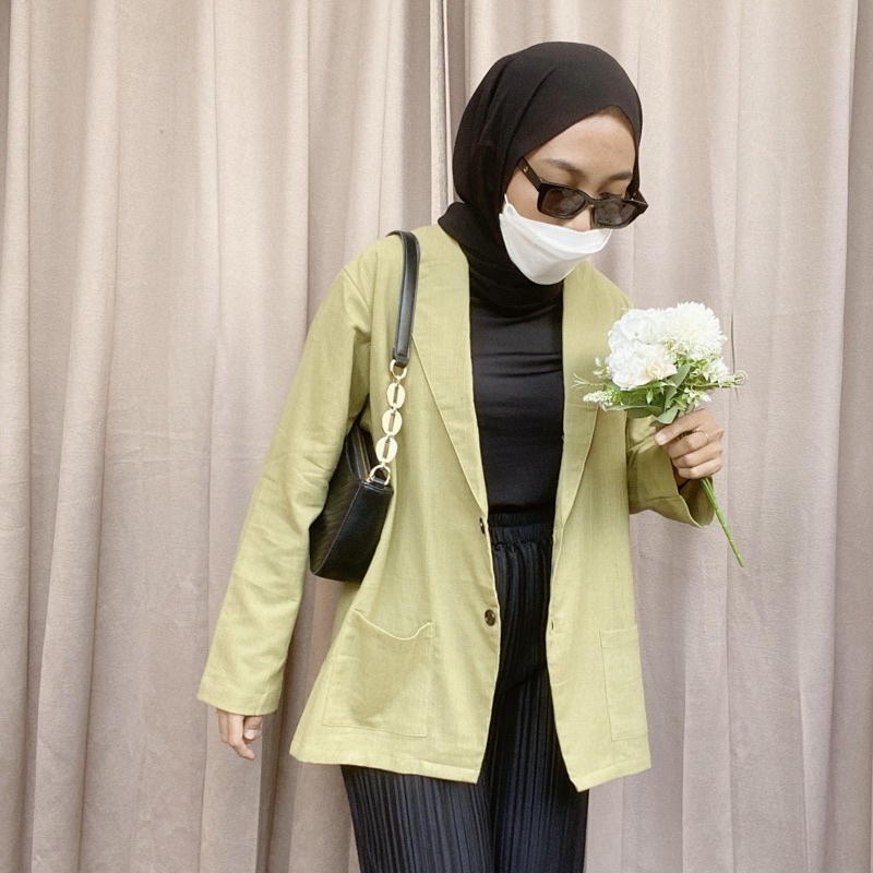 Jual OUTER // NOLA SEMI BLAZER | Shopee Indonesia