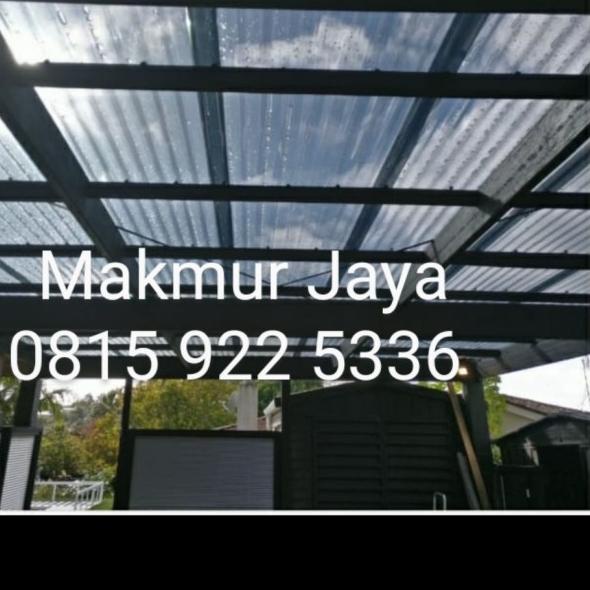 Jual Fiber gelombang + UV protec 2.4m lebar 105cm/ Atap plastik ...