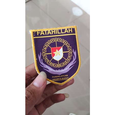 Jual Logo Custom patch dtf lis bordir custom tiska pramuka design ...