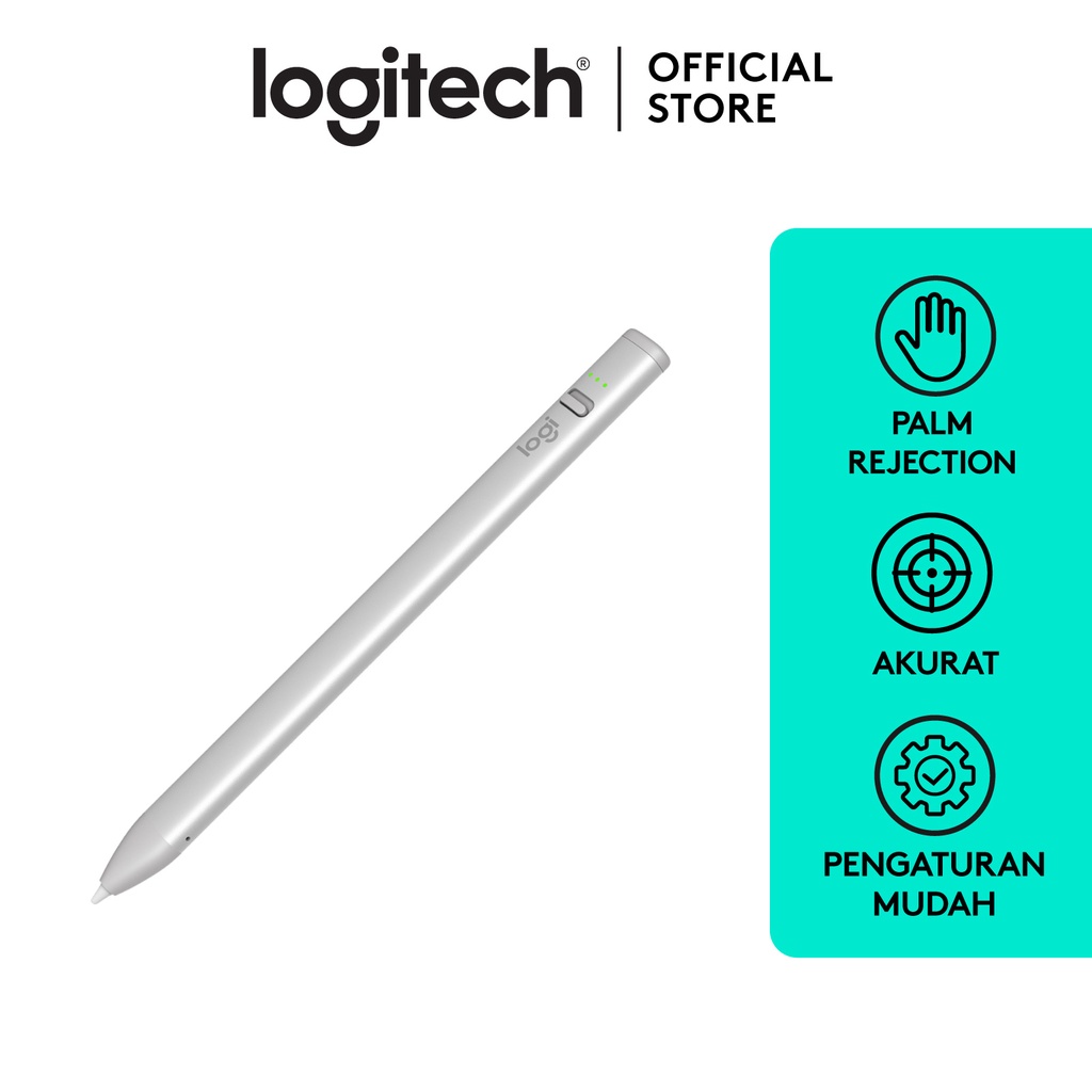 Jual Logitech Crayon Stylus Pen Digital for Apple iPad (with USB-C Port ...