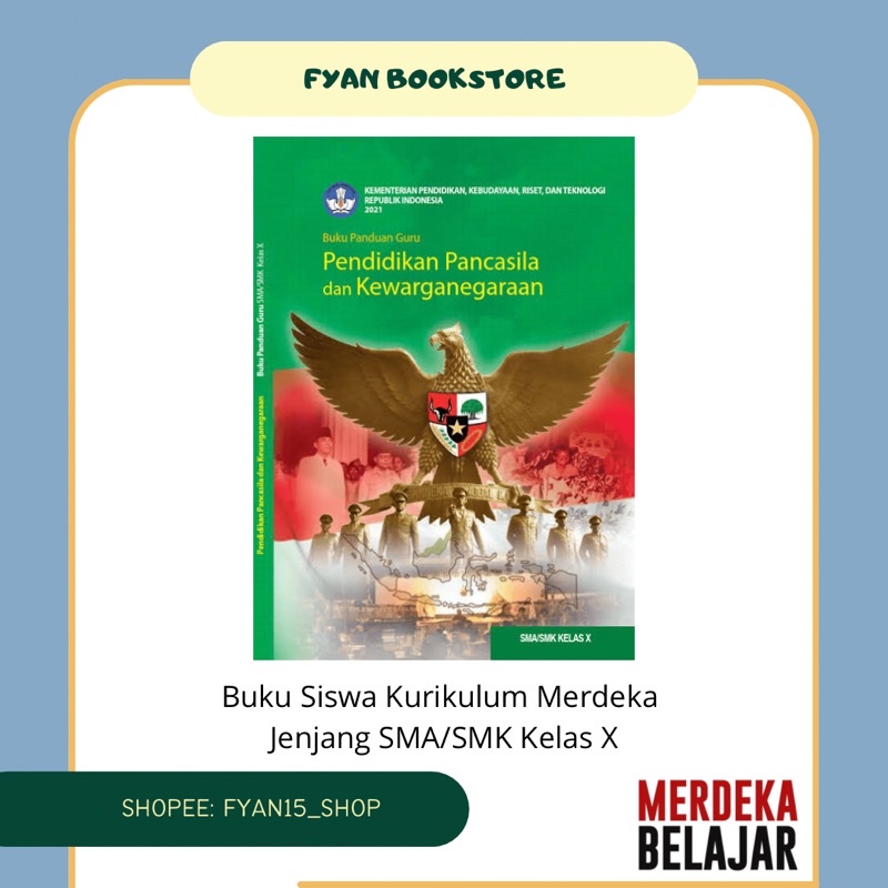 Jual Fyan Book Store: Buku Pendidikan Pancasila dan Kewarganegaraan untuk SMK/SMA/MA Kelas X ...