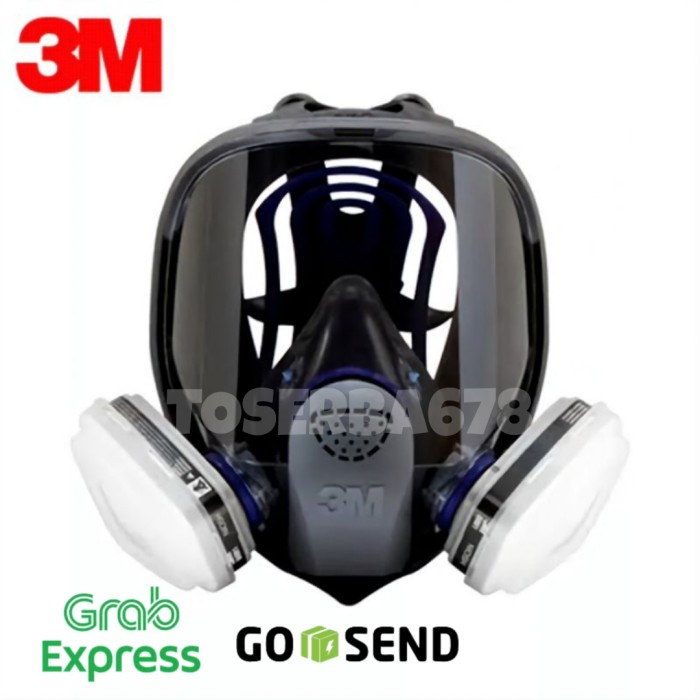 Jual Masker Respirator Full Face 3M FF 402 + Cartridge 3M 6001 Complete Set | Shopee Indonesia