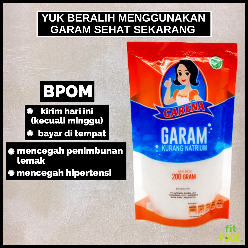 Jual garam rendah natrium garam diet garam garena garam darah tinggi ...