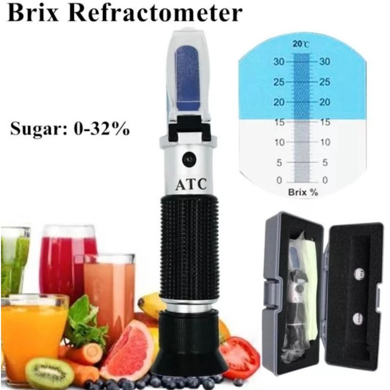 Jual Brix Refractometer Refraktometer Alat Ukur Pengukur Kadar Gula ...