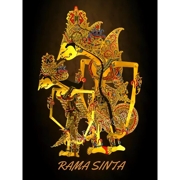 Jual Poster Wayang Kulit Rama Shinta Hiasan Dinding Sebagai Pajangan ...
