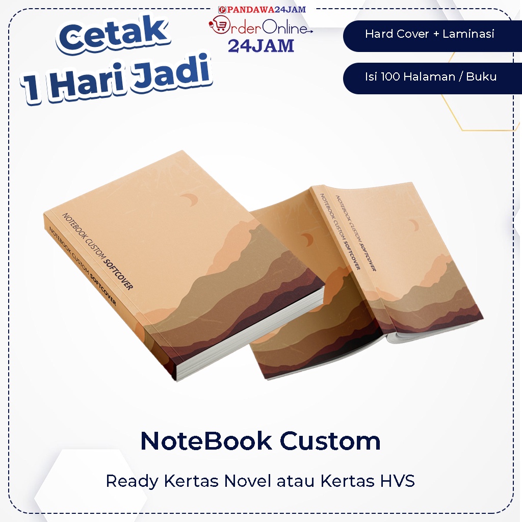 Jual Notebook Custom A5 A4 Desain Cover Bebas Varian Kertas Novel / HVS | Shopee Indonesia