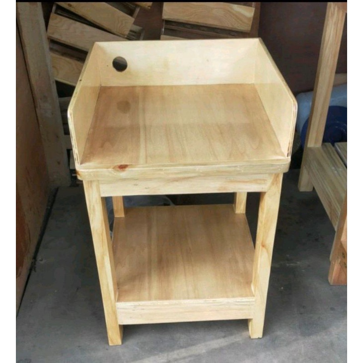 Jual Rak Meja Kayu Serbaguna Minimalis Penyimpanan Kompor 1 tungku full ...