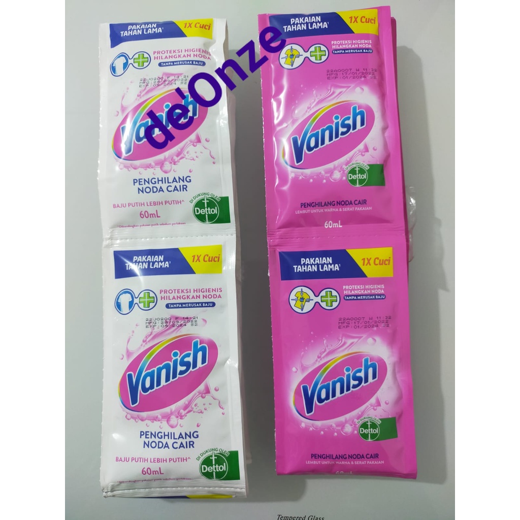 Jual Vanish Cair Pink dan Putih Sachet 6 x 60ml | Shopee Indonesia