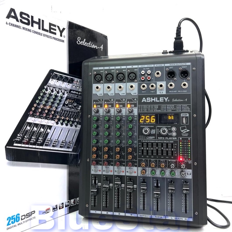 Jual Mixer Ashley Selection 4 Original 4 Channel Bluetooth - USB | Shopee Indonesia