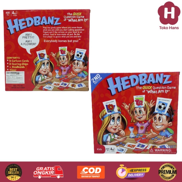 Jual Mainan Edukasi Family Games Hedbanz Headband Tebak Gambar | Shopee ...