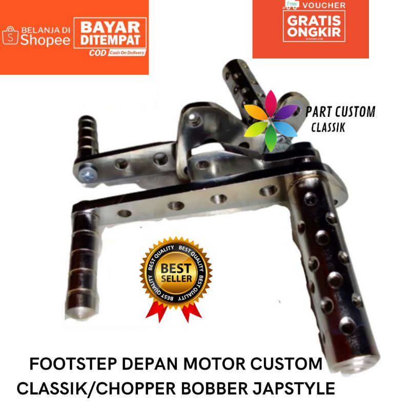 Jual Footstep Postep motor Custom chopper,bobber bustep busteb foostep ...
