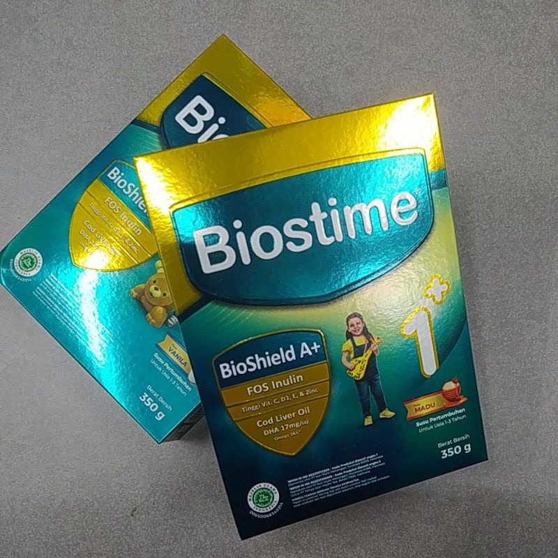 Jual Biostime 1+ 3+ Madu / Vanila 350g | Shopee Indonesia