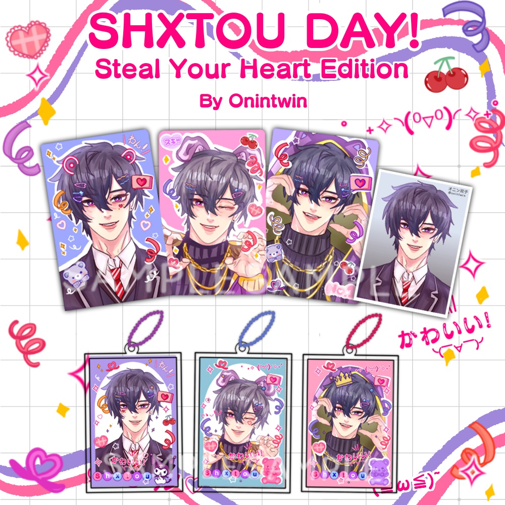 Jual Vtuber Shxtou photocard by onintwin / keychain shotou vtuber ...