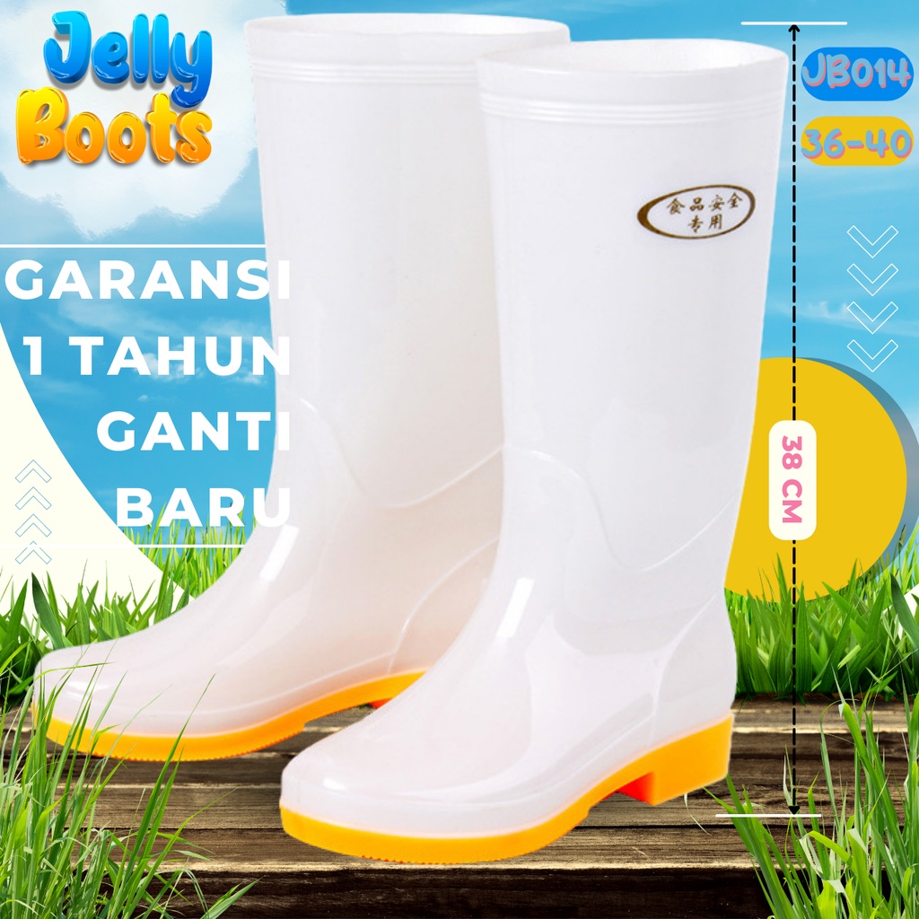 Jual Jelly Boots | JB014 | 36-40 | Sepatu Boot Wanita Karet Anti Air ...
