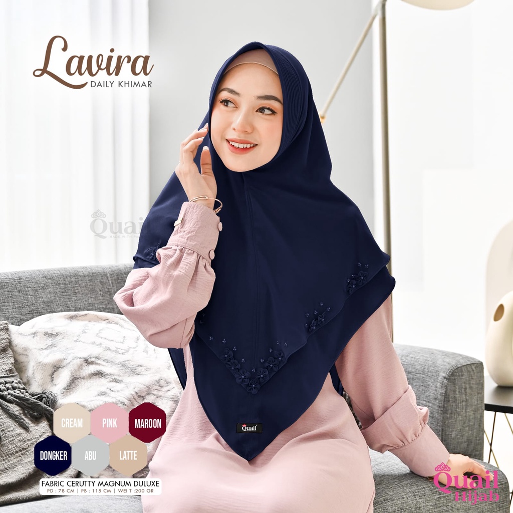 Jual Lavira original Qauil hijab Wanita Fabric Ceruty Magnum Duluxe Lavira Quail | Shopee Indonesia