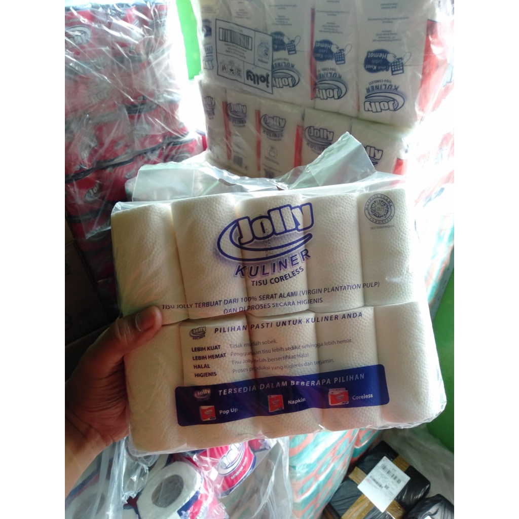 Jual Jolly Coreless kuliner tisu makanan tissue gulung tanpa tulang ...