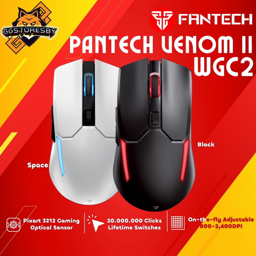 Jual FANTECH VENOM II WGC2 WIRELESS Gaming Mouse | Shopee Indonesia