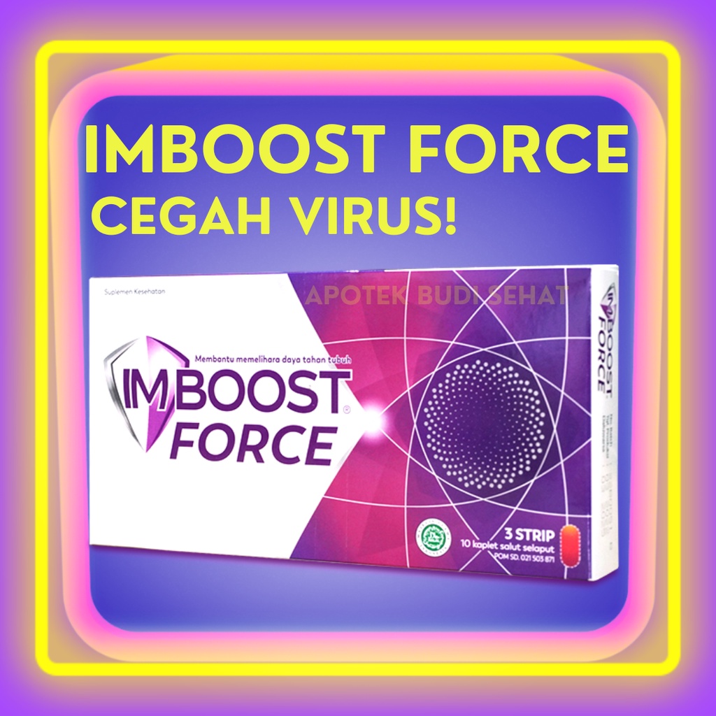 Jual Imboost Force per strip isi 10 tablet Vitamin Tingkatkan Daya ...
