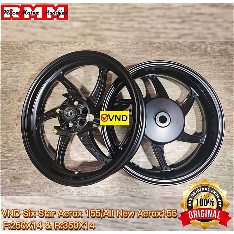 Jual velg racing VND six star aerox 155 aerox double disc nmax new nmax | Shopee Indonesia