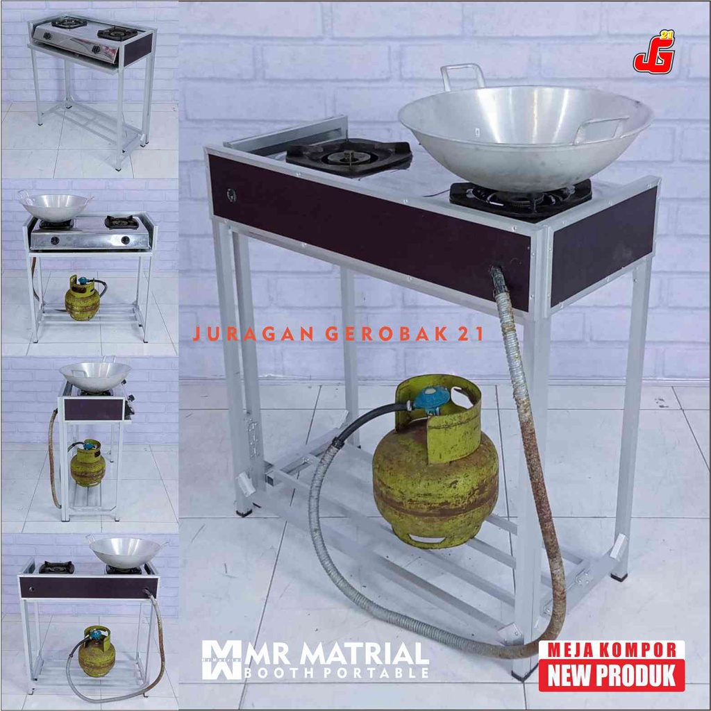 Jual Meja Lipat Kompor Gas 2 Tungku Aluminium Cocok Untuk Pendamping ...