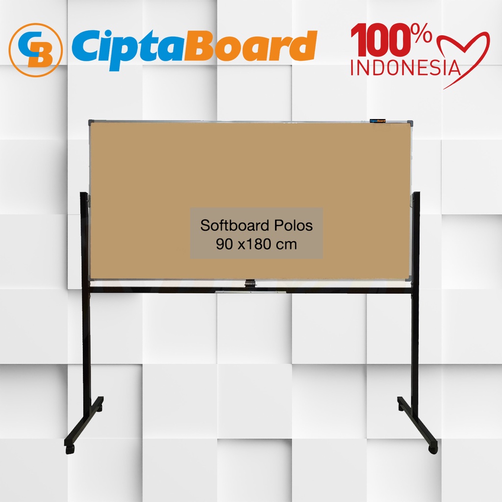 Jual Softboard / Cork Pin Board / Papan Mading Stand Cipta / Polos 90 x ...