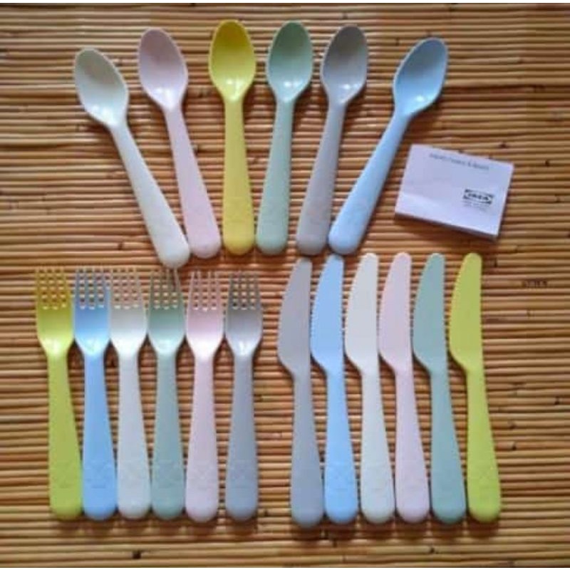 Jual IKEA KALAS NN Cutlery s18 Paket Sendok + Garpu + Pisau | Shopee ...