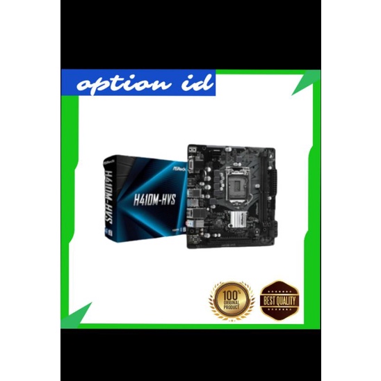 Jual Motherboard ASRock H410M HVS | INTEL LGA1200 DDR4 mATX H410 Gen 10 ...