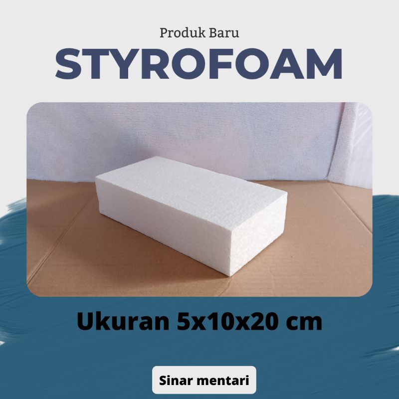 Jual Busa Styrofoam/20x10x5 cm/Oasis Bunga Floral / Oasis Buket Bunga / Oasis / Oasis sterofoam ...
