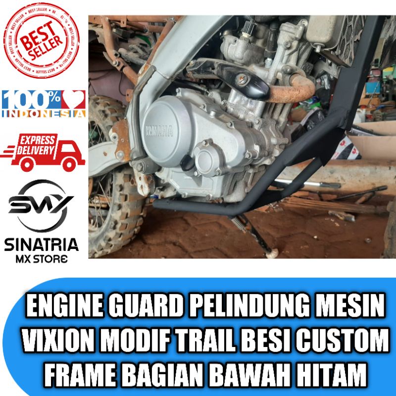 Jual ENGINE GUARD RANGKA BAGIAN BAWAH MESIN VIXION PELINDUNG MESIN ...
