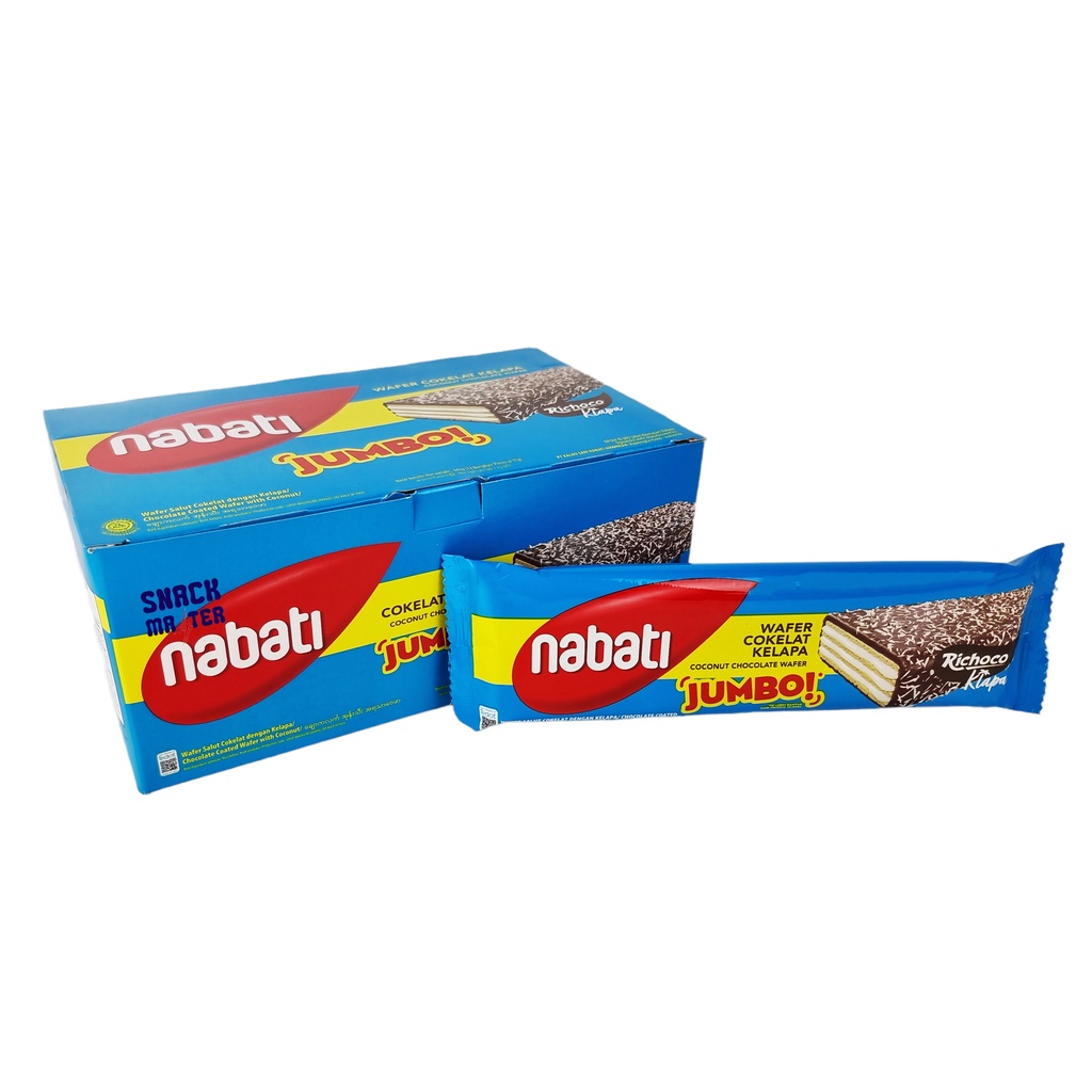 Jual Nabati Richoco KLAPA Coated Wafer Coklat Kelapa BOX JUMBO - Netto 12 pcs x 18 gr | Shopee ...