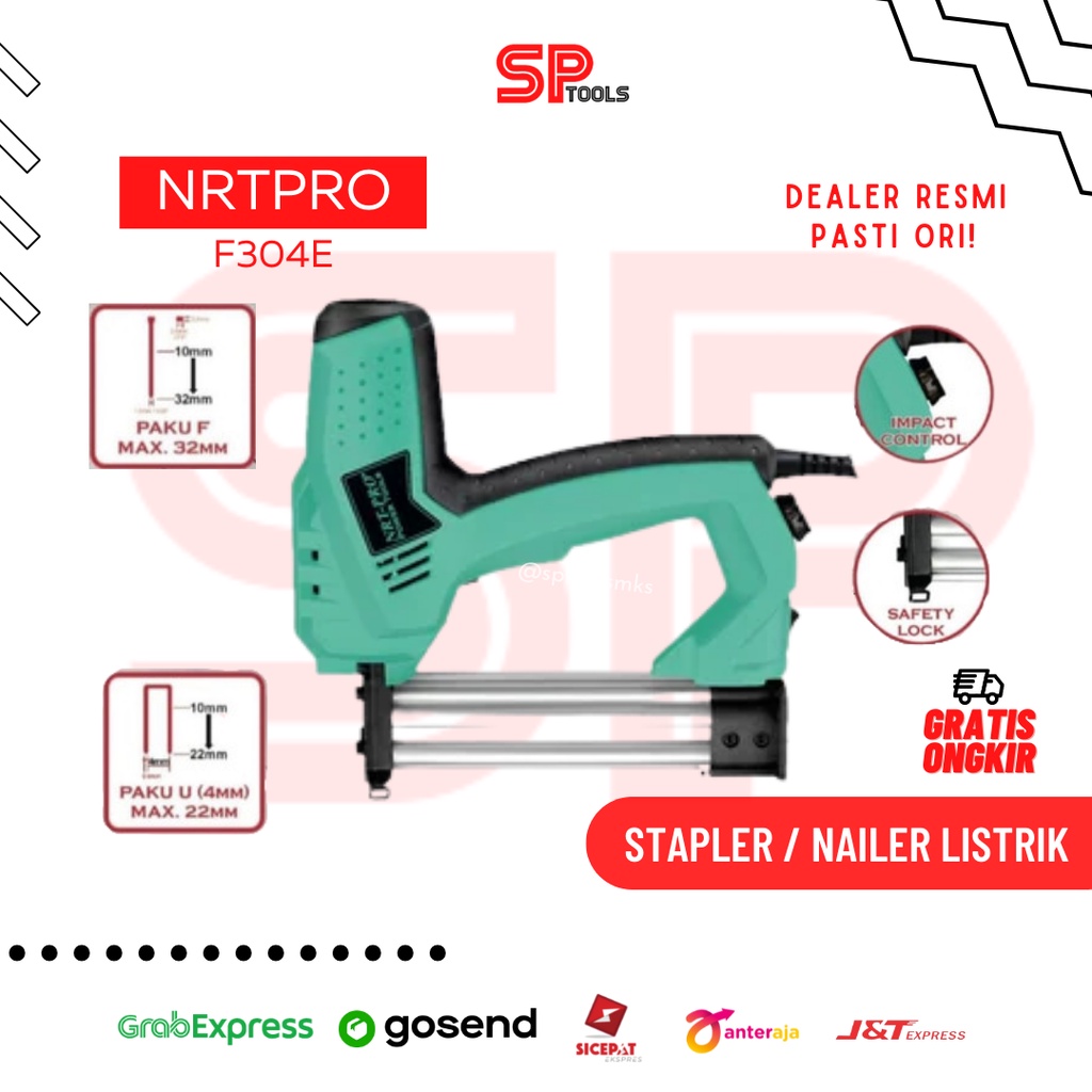 Jual AIR NAILER ELEKTRIK / PAKU TEMBAK MODEL I DAN U 2 IN 1 LISTRIK NRT PRO / NRTPRO F304E F ...