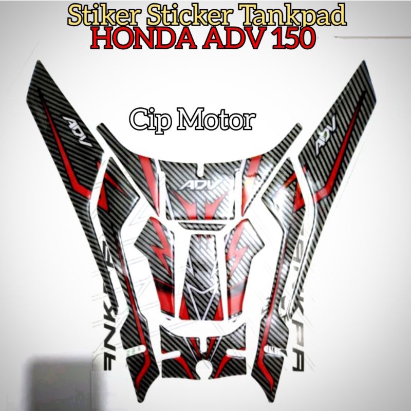 Jual Stiker sticker tanki Tankpad Dek pad ADV 150 ADV 160 Tank Cap ADV ...
