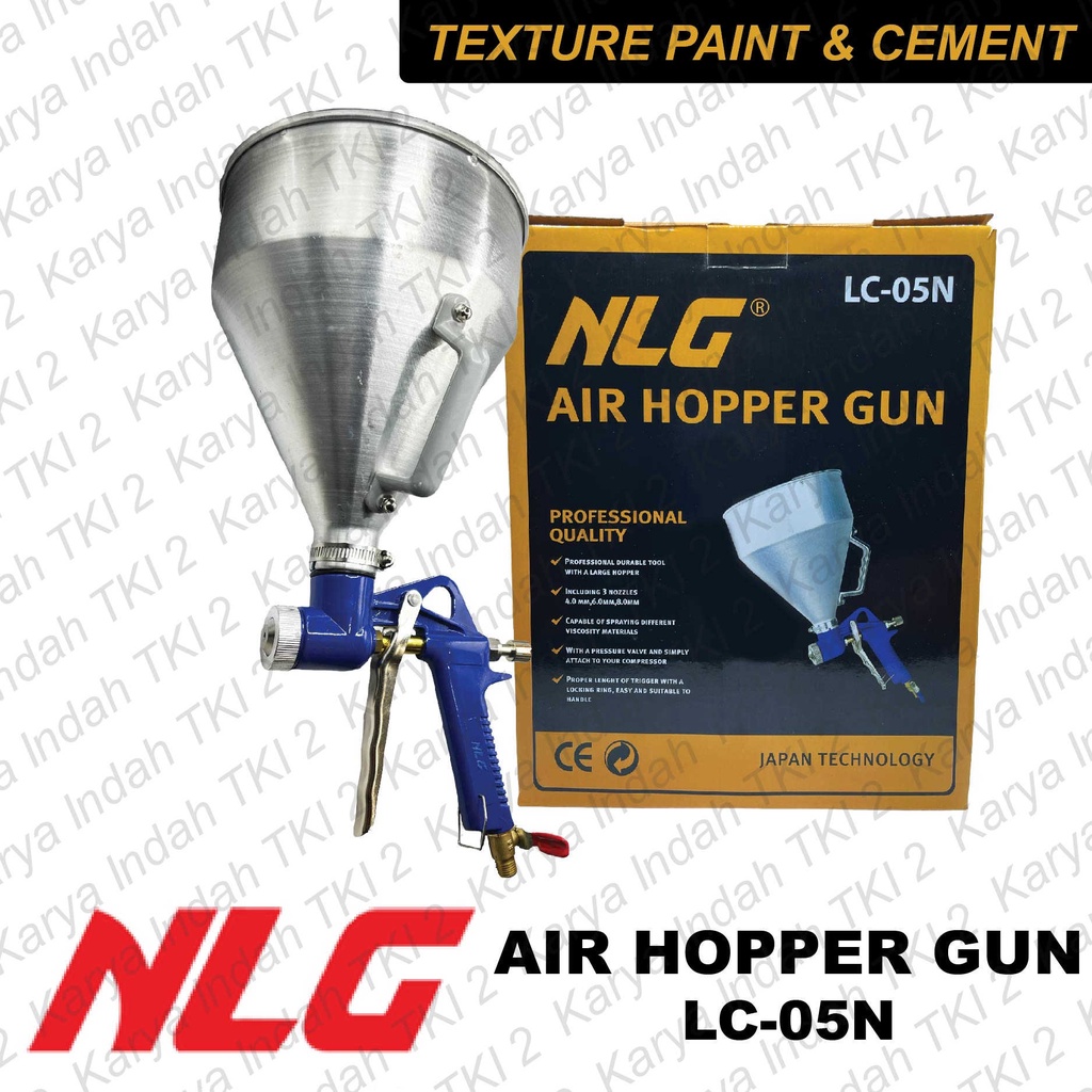 Jual Air Hopper Gun NLG LC05N Alat Semprot Tekstur Semen Cat Spray ...