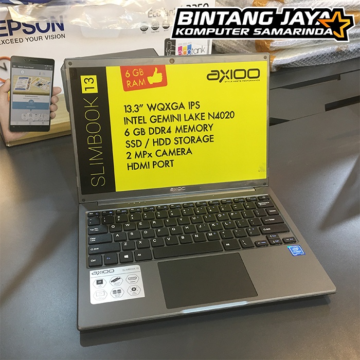 Jual Notebook Axioo SlimBook 13 - Intel N4020/RAM 6GB SSD/256GB/13,3 ...