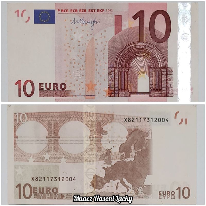 Jual Koleksi Euro Eropa Pecahan 10 Euro Old Series Original | Shopee ...