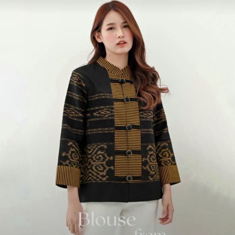 Jual Outer Tenun -Baju Tenun -Kemeja Tenun -Blus Tenun | Shopee Indonesia