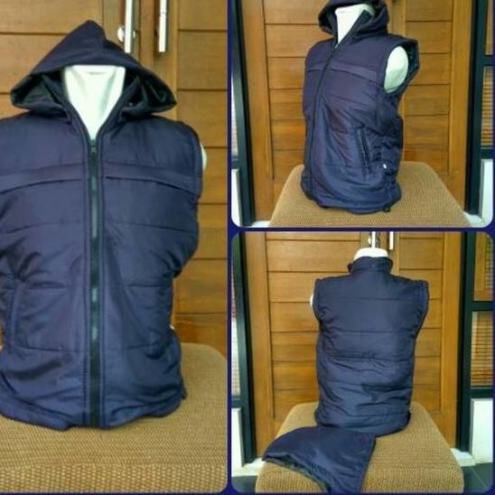 Jual Jaket Rompi Parasut / Rompi Hoodie Parasut / Vest Hoodie / Rompi ...