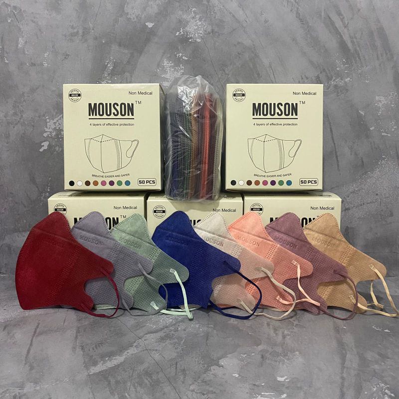 Jual MASKER DUCKBILL MOUSON 1 BOX 50PCS 4PLY EMBOS MIRIP SENSI KEMENKES ...