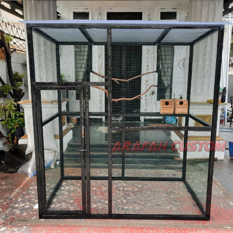 Jual Sangkar Kandang Ternak Umbaran Koloni Aviary Kotak Besar Burung ...