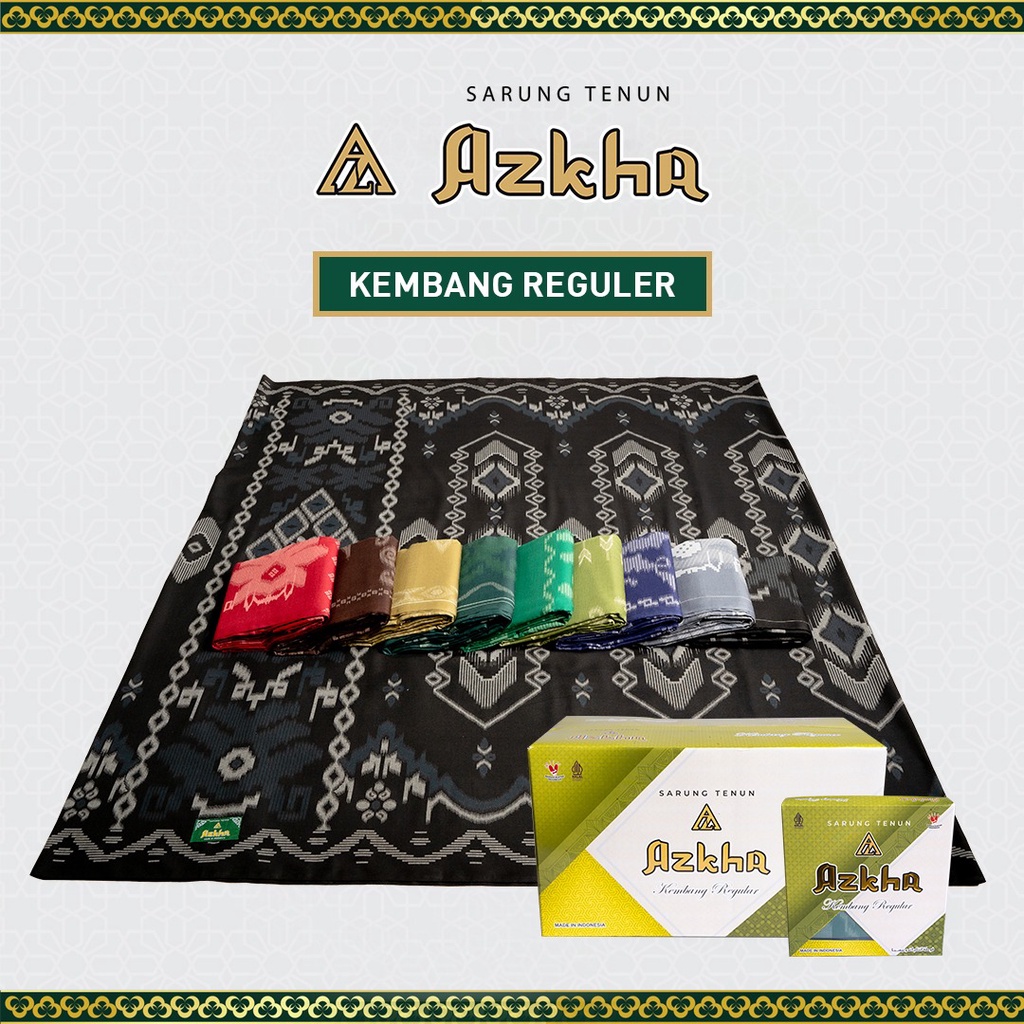 Jual SARUNG TENUN AZKHA KEMBANG REGULAR | Shopee Indonesia