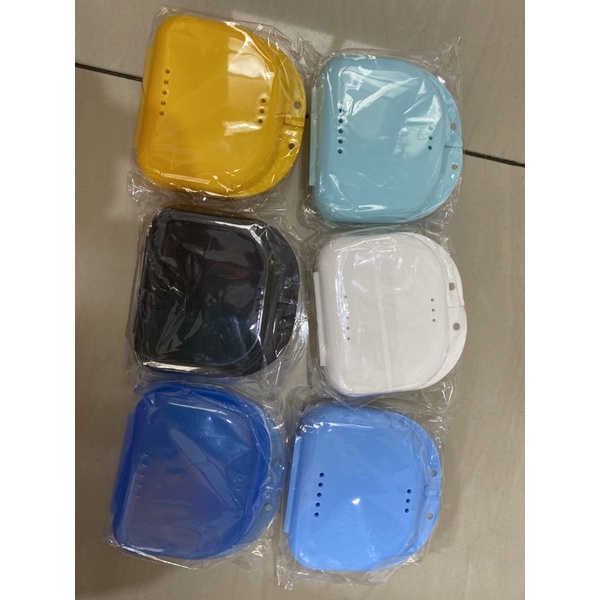 Jual dental retainer box / kotak penyimpanan gigi palsu / kotak ...