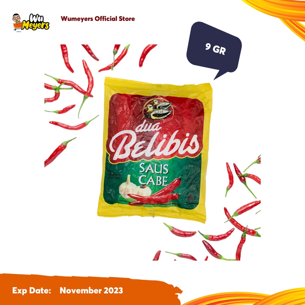 Jual Saus Cabe Cap Dua Belibis Sachet 9 gr / Saos Sambal Dua Belibis ...