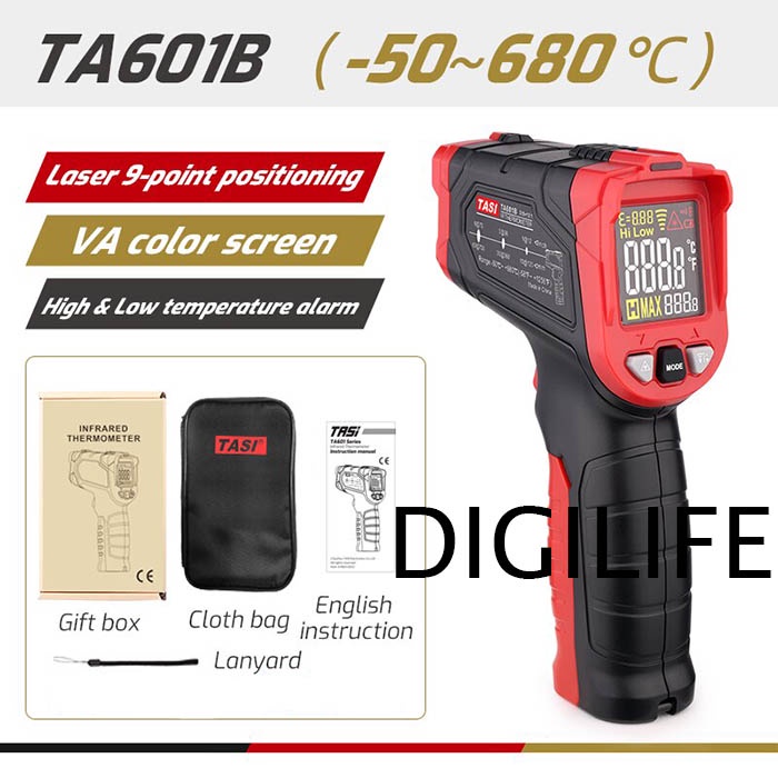 Jual Infrared Thermometer 680c TASI TA601B Gun Termometer TA-601B ...