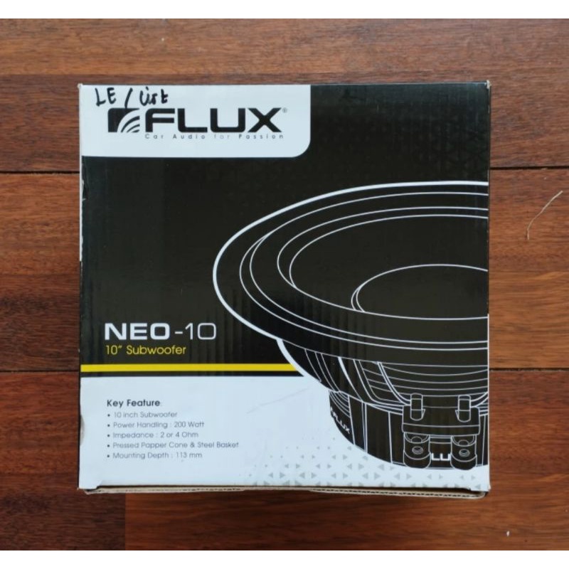 Jual Subwoofer Flux Neo 10inch | Shopee Indonesia