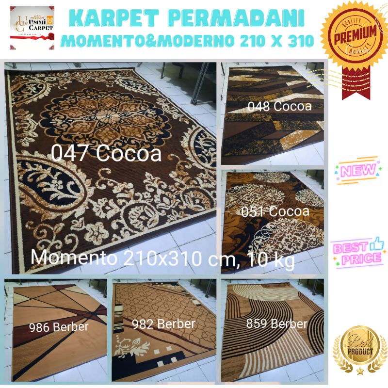 Jual karpet minimalis modern ukuran jumbo 210x310 momento moderno ...